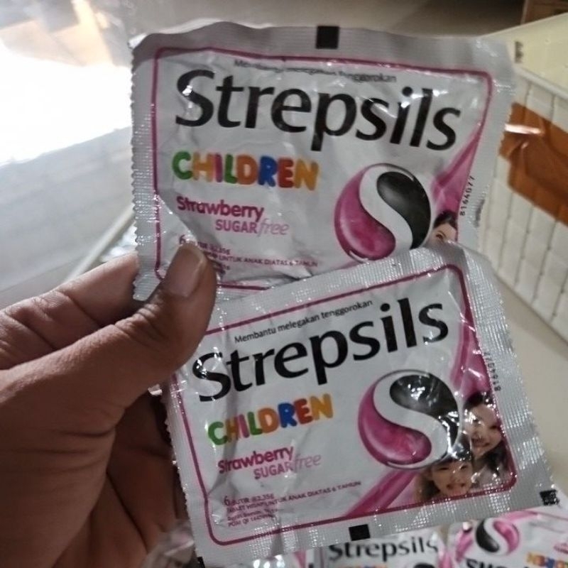 Jual Strepsils children strawberry sugar 6 butir | Shopee Indonesia