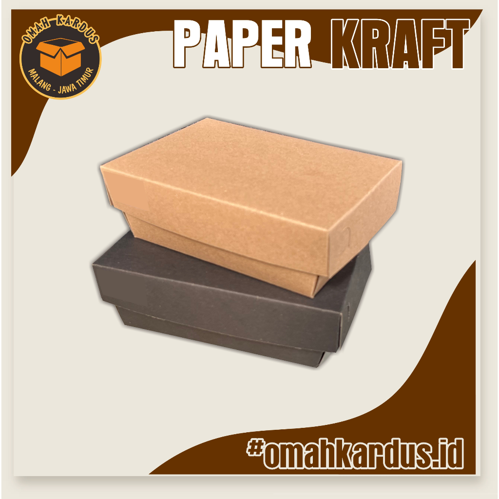 Jual Paper craft Lunch Box 17x12x6 cm / paper box makanan / Paper kraft ...