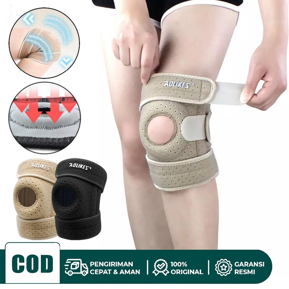 Jual AOLIKES Deker Lutut 7906 Terapi Lutut Knee Support Wrap Knee Pad ...