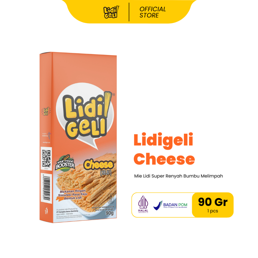 Jual Lidi Geli - Mie Lidi Rasa Cheese 90gr | Shopee Indonesia