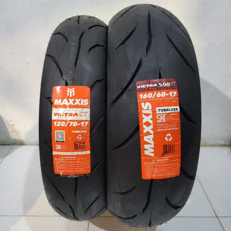 Jual [Paket Ban] [Ct Ring 17 Maxxis] Ban Motor Tubeless R25 Mt25 Cbr ...