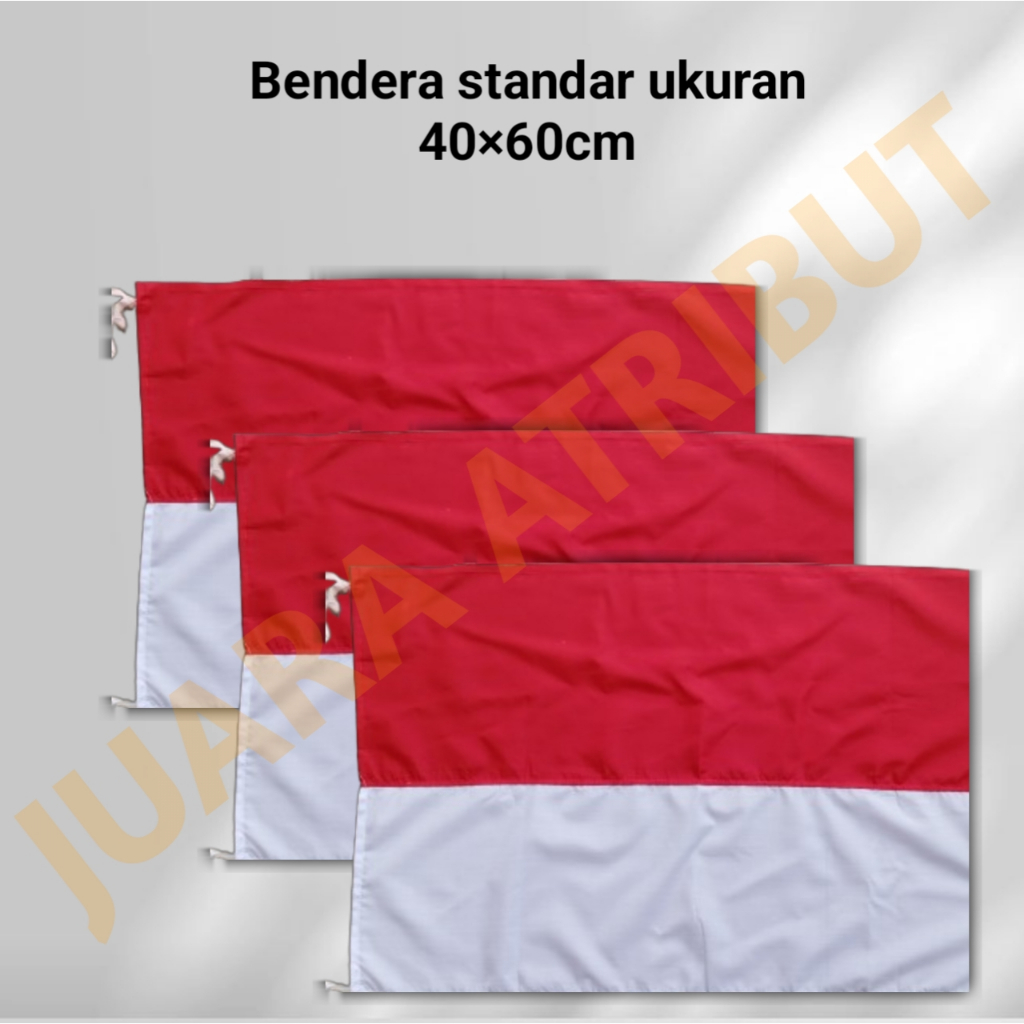 Jual BENDERA MERAH PUTIH UKURAN 40X60CM BAHAN STANDAR / BENDERA KAPAL ...