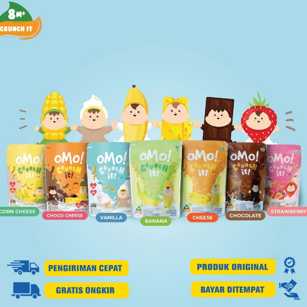 Jual OMO Crunch It Omo Healthy Snack 25 G.R - Chocolate | Chicken ...