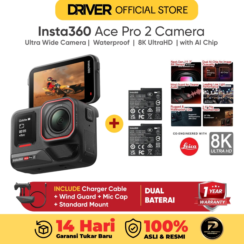 Jual Insta360 Ace Pro 2 Action Camera 8K UltraHD Leica Lens Waterproof | Shopee Indonesia