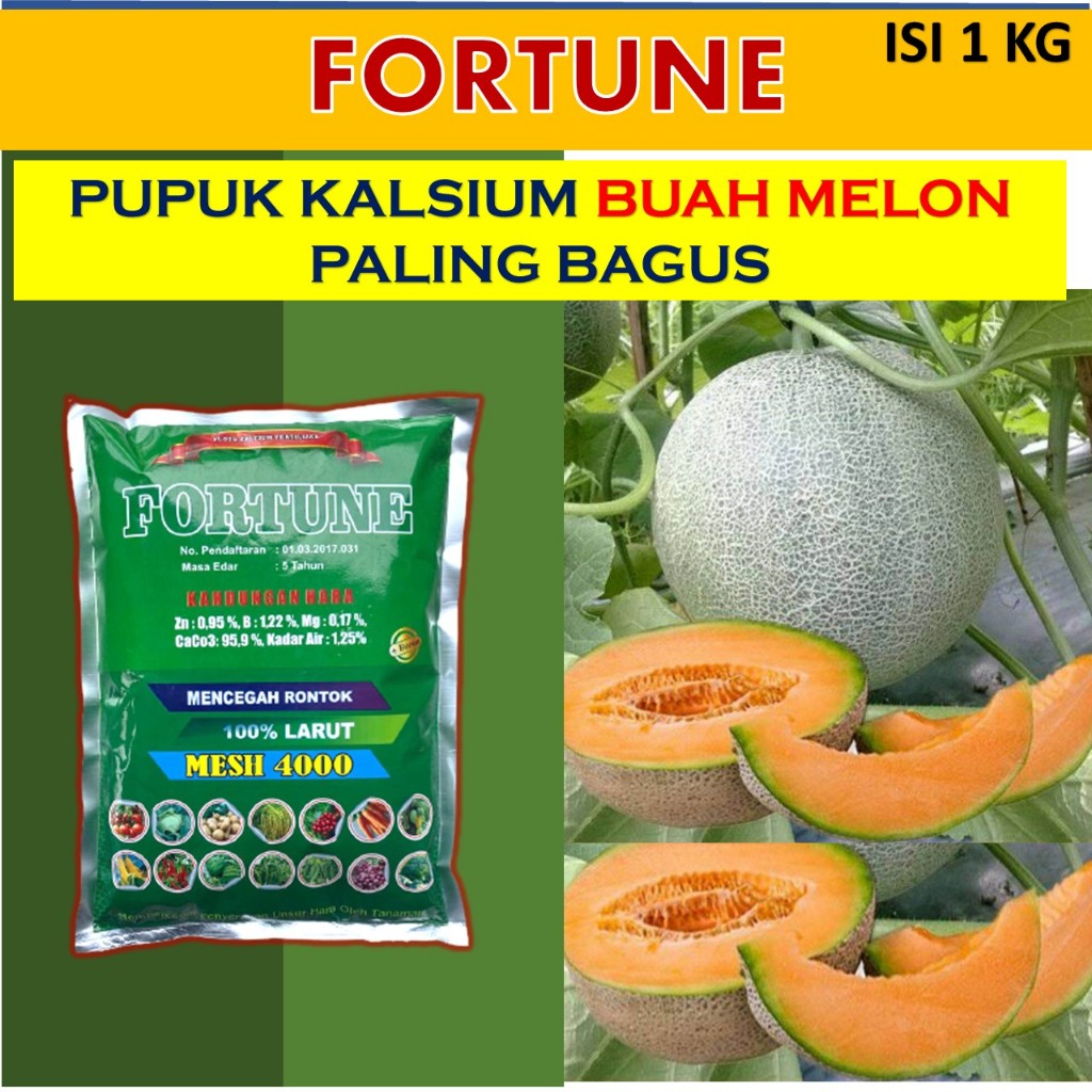 Jual fortune 1 kg pupuk kalsium buah melon - pupuk untuk buah melon terbaik - pupuk penyubur ...