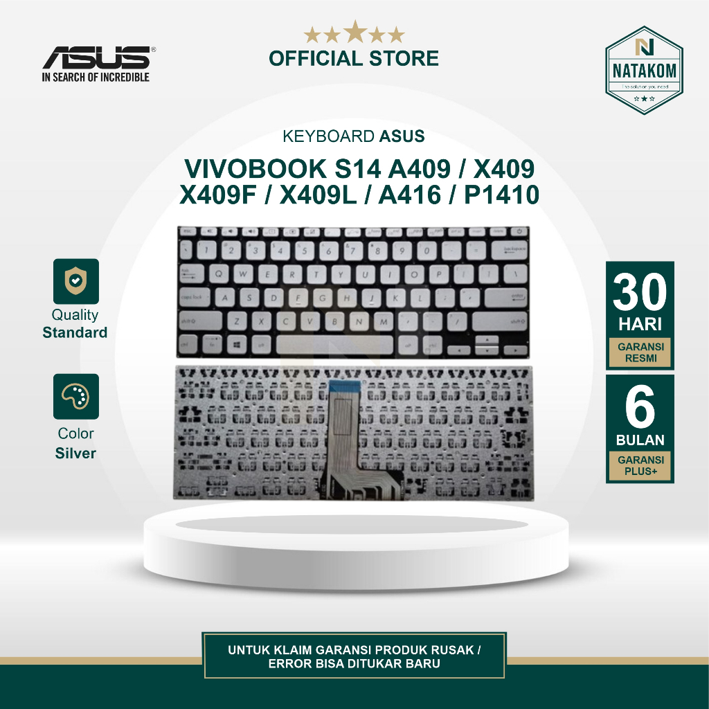 Jual KEYBOARD ASUS VIVOBOOK S14 VIVOBOOK S14 A409 X409 X409F X409L A416 ...