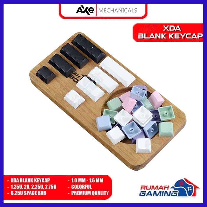 Jual AXE MECHANICALS - Xda - Blank Keycap - Thick - No Bleeeding - 1U ...