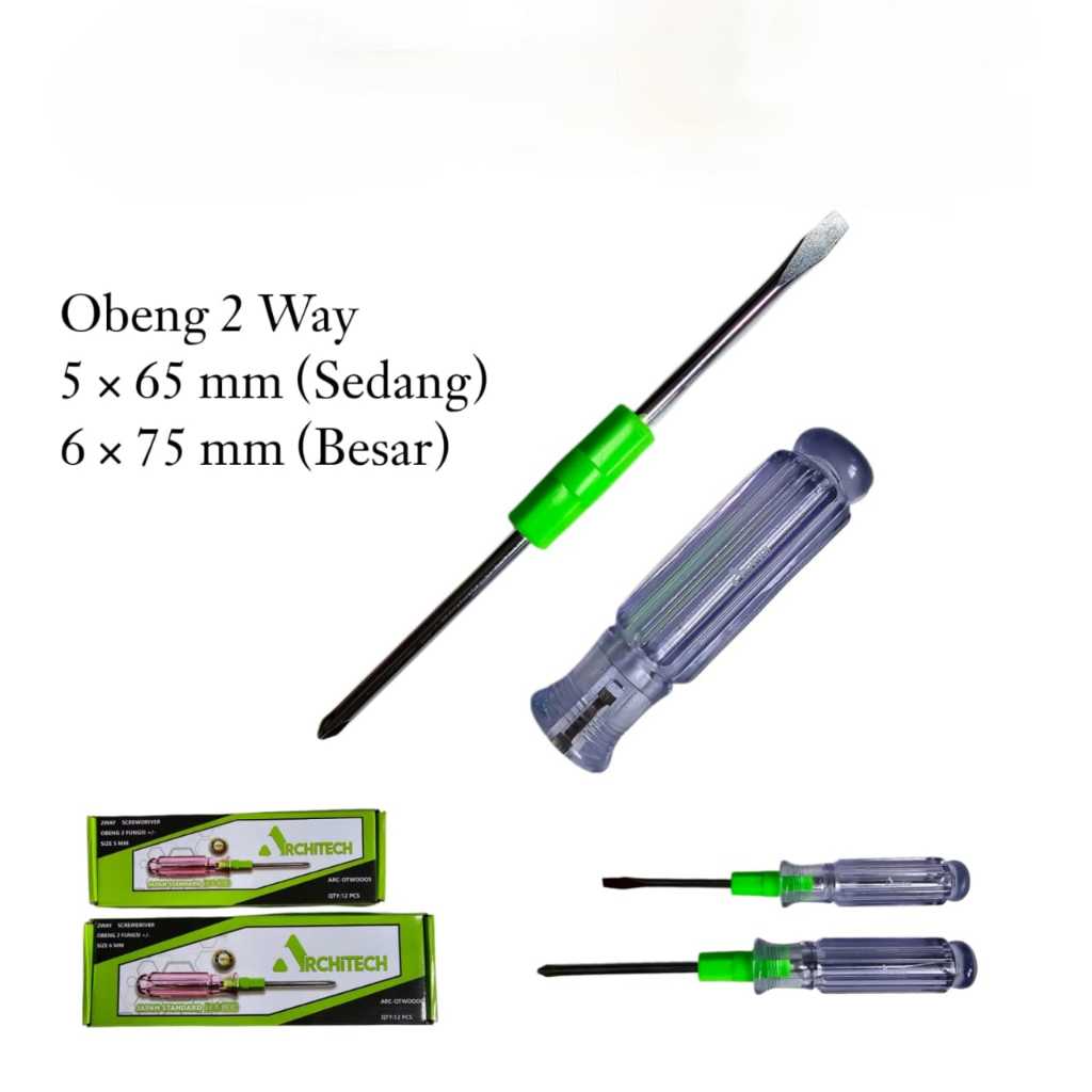 Jual SP4 Obeng Besar 2 Mata Bolak Balik Mata Minus dan Plus Ukuran ...