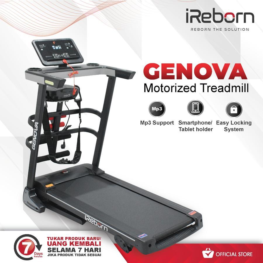 Jual Alat Fitness Treadmill Elektrik Genova Multifungsi | Shopee Indonesia