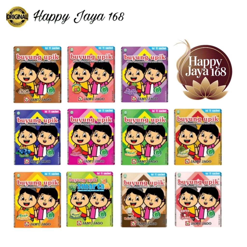 Jual Buyung Upik Jamu Jago Penambah Nasu Makan Anak 1 box isi 11 sachet ...
