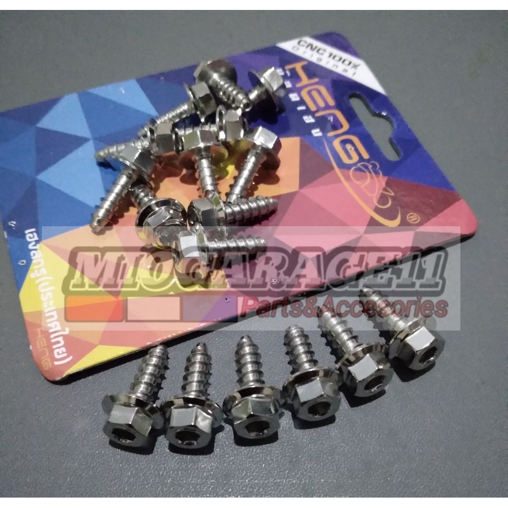 Jual Baut Probolt Baut Body Bodi Yamaha Stainless Model 2kunci Hexagon Original Heng Thailand ...