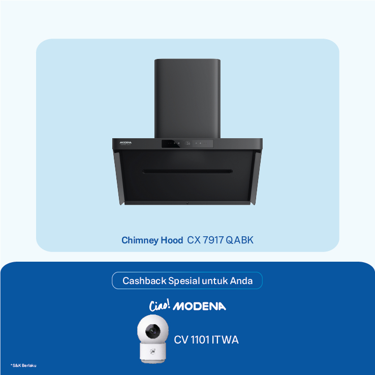 Jual MODENA Chimney Hood - CX 7917 QABK | Shopee Indonesia