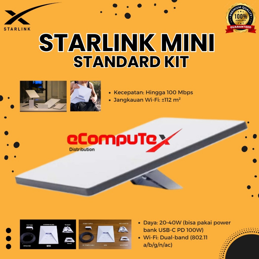 Jual STARLINK MINI KIT ROUTER INTERNET MODEM SATELIT PRODUK ORIGINAL ...