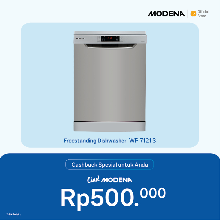 Jual MODENA Freestanding Dishwasher - WP 7121 S | Shopee Indonesia