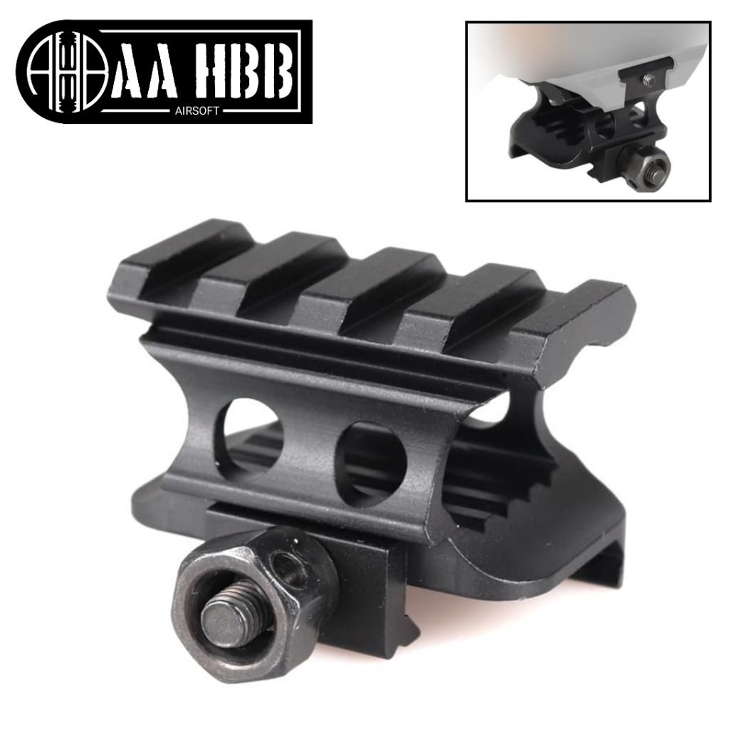 Jual raiser riser peninggi rail picatinny 20mm metal cnc mount mounting ...