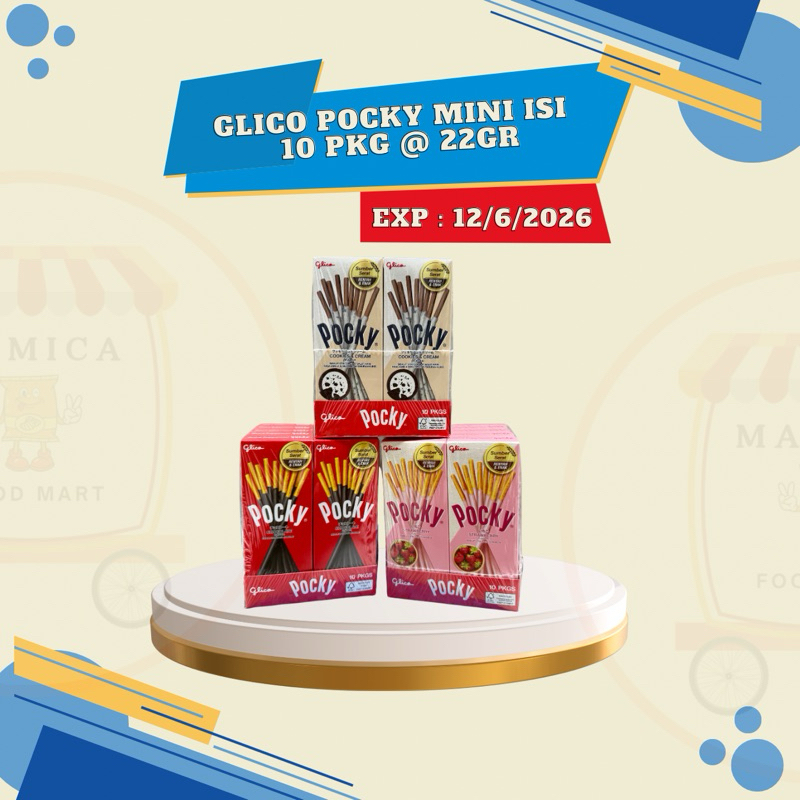 Jual GLICO POCKY MINI ISI 10 BOX @ 22GR | EXP JUN / AUG 2026 | Shopee ...