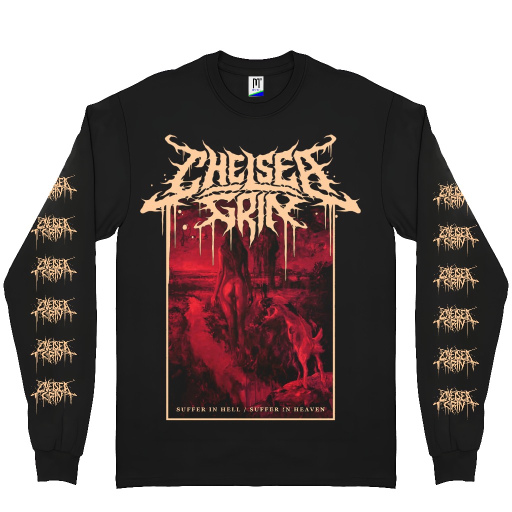 Jual T-shirt Long Sleeve Chelsea Grin suffer in hell/heaven | Tag Merch ...