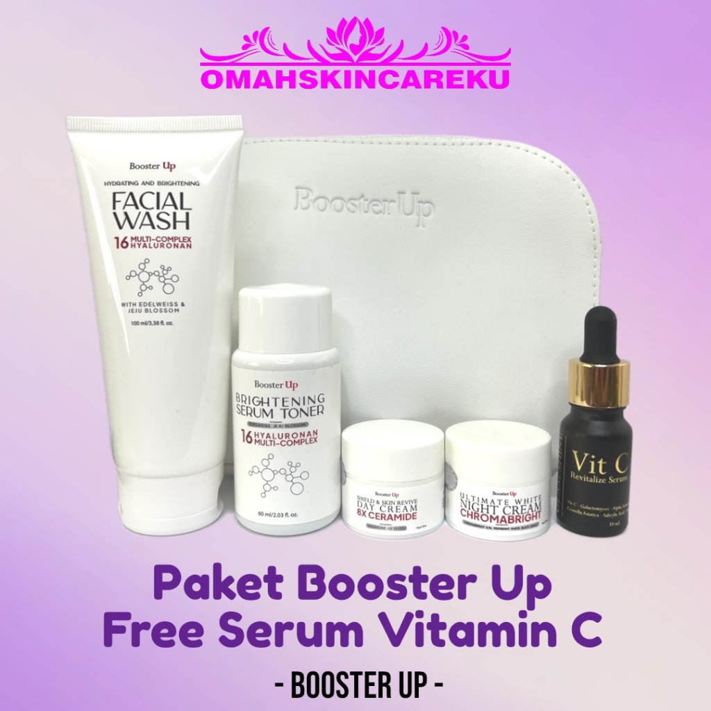 Jual Paket Booster Up dan Serum Vitamin C Memutihkan Kulit Wajah ...