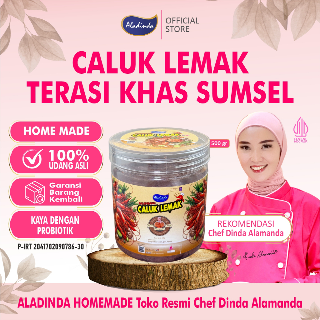 Jual ALADINDA CALUK LEMAK / TERASI PALEMBANG ASLI CHEF DINDA ALAMANDA ...