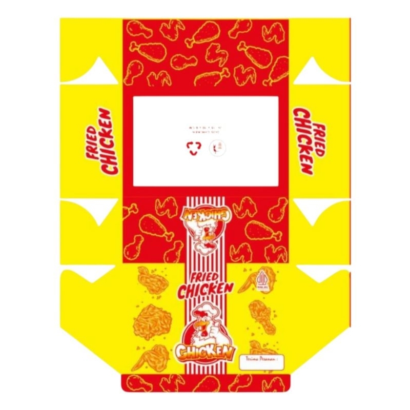 Jual BOX FRIED CHICKEN LAMINASI VOIL / DUS KEMASAN FRIED CHICKEN / DUS ...