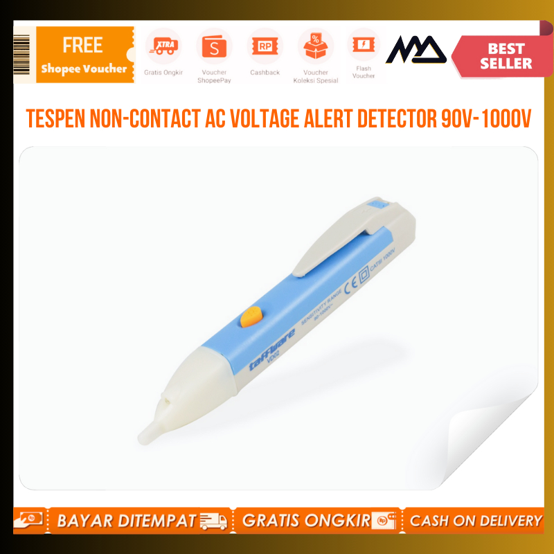 Jual Tespen Non-contact AC Voltage Alert Detector 90V-1000V/Tespen ...