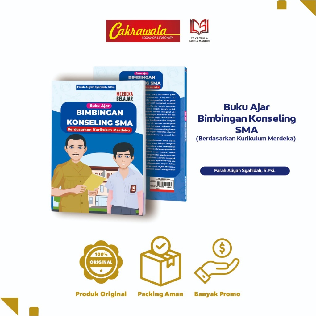 Jual BUKU AJAR BIMBINGAN KONSELING SMA KURIKULUM MERDEKA – Farah Aliyah Syahidah | Buku BK SMA ...