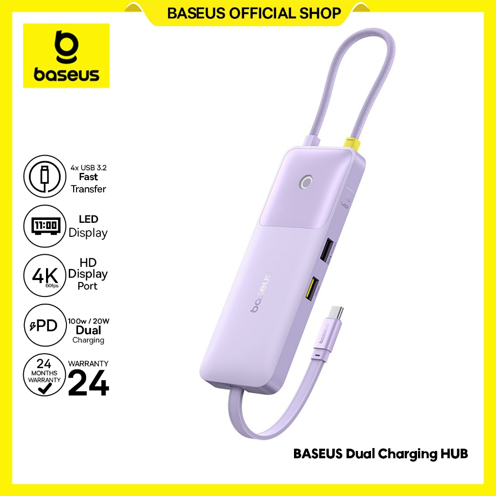 Jual Baseus Dual Fast Charging 6-in-1 HUB USB-C to HDMI 4K60Hz*1 ...