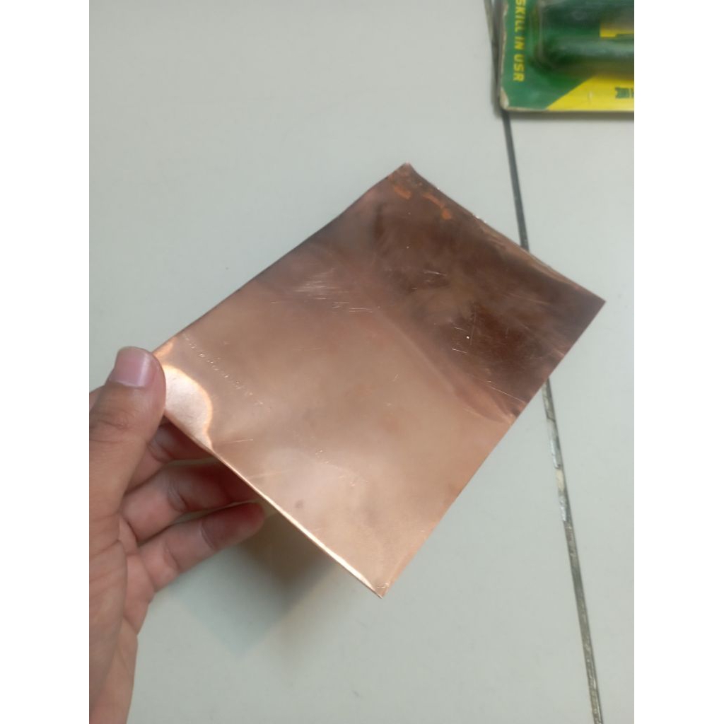 Jual Plat Tembaga Murni Import Tebal 0,5mm x 100mm x 150mm Tembaga ...