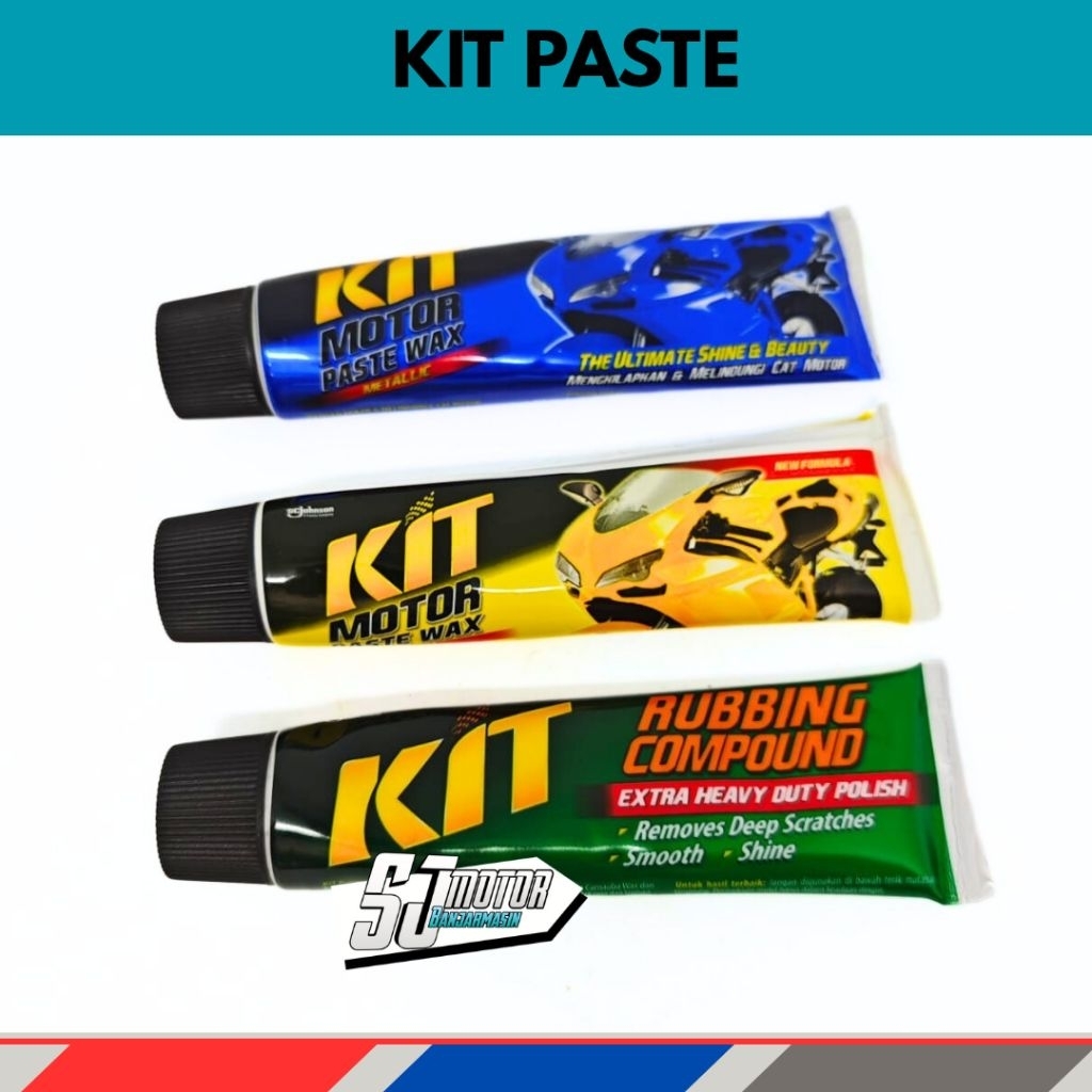 Jual Kit Motor Paste Wax Odol 60 Gr Original Metalik Rubbing Compound ...