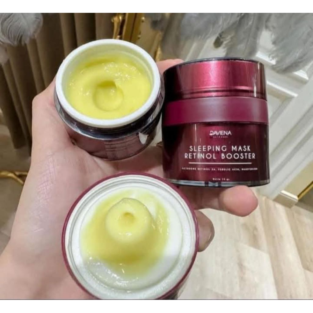 Jual SLEEPING MASK RETINOL BOOSTER DAVIENA. | Shopee Indonesia
