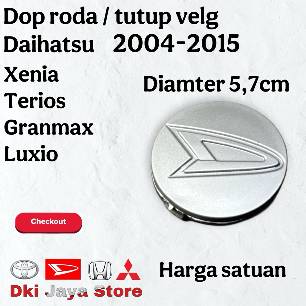 Jual Dop Roda Tutup Velg Xenia Terios Granmax Luxio 5,7 cm 2004-2015 ...