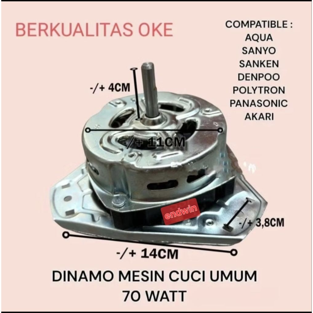 Jual motor spin umum 70watt | Shopee Indonesia