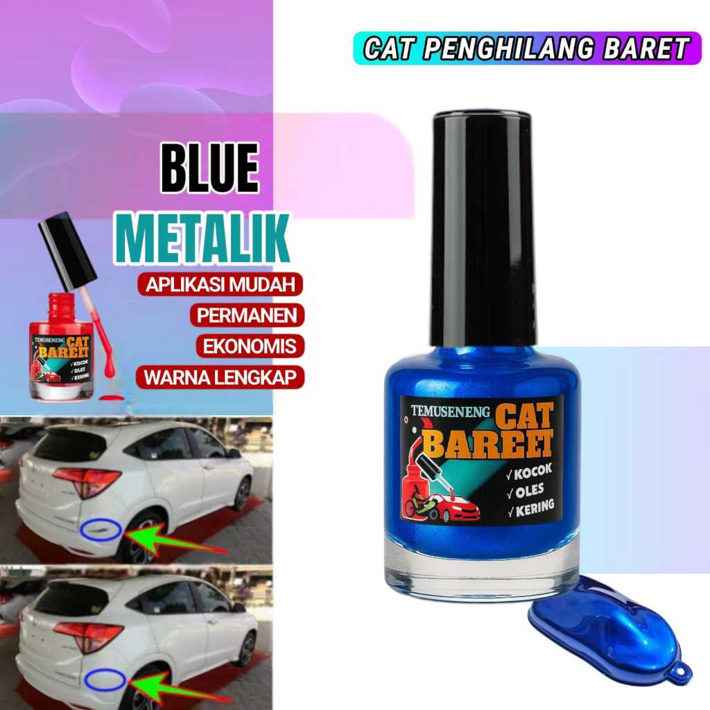 Jual Cat Biru Metalik Blue Metallic Penghilang Baret Lecet Mobil Motor ...