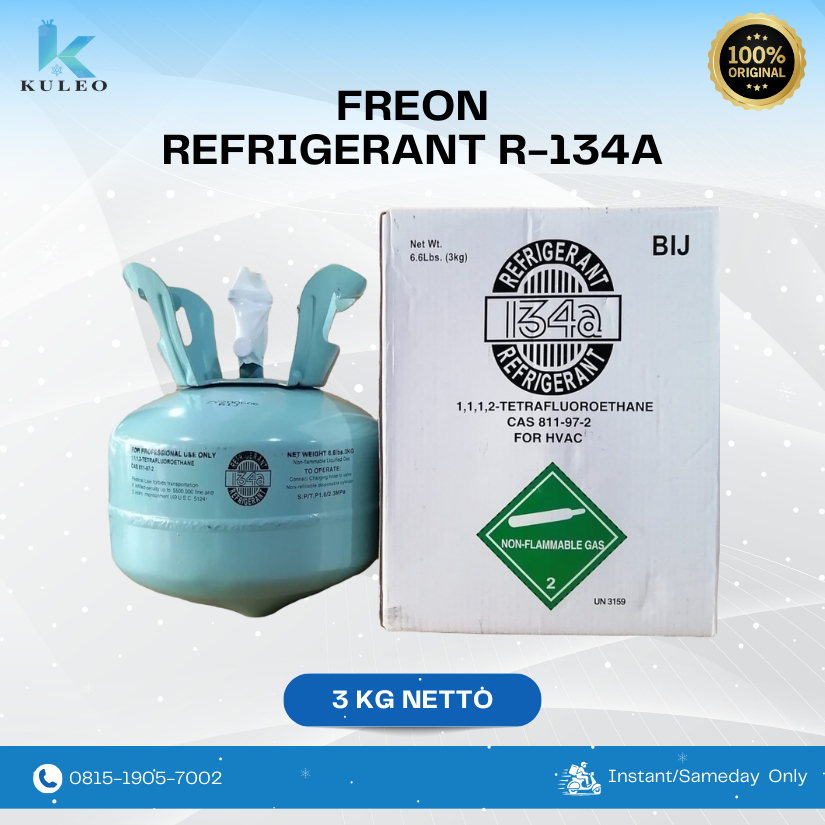 Jual Freon R134a isi 3kg - FREON AC R134A REFRIGRANT KEMASAN 3 KG ...