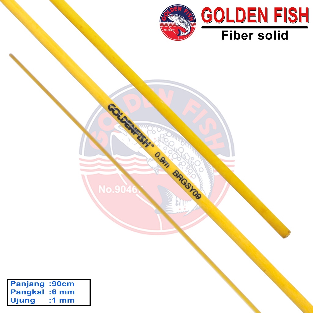 Jual BLANK ROD FIBER SOLID GOLDENFISH KUNING | Shopee Indonesia