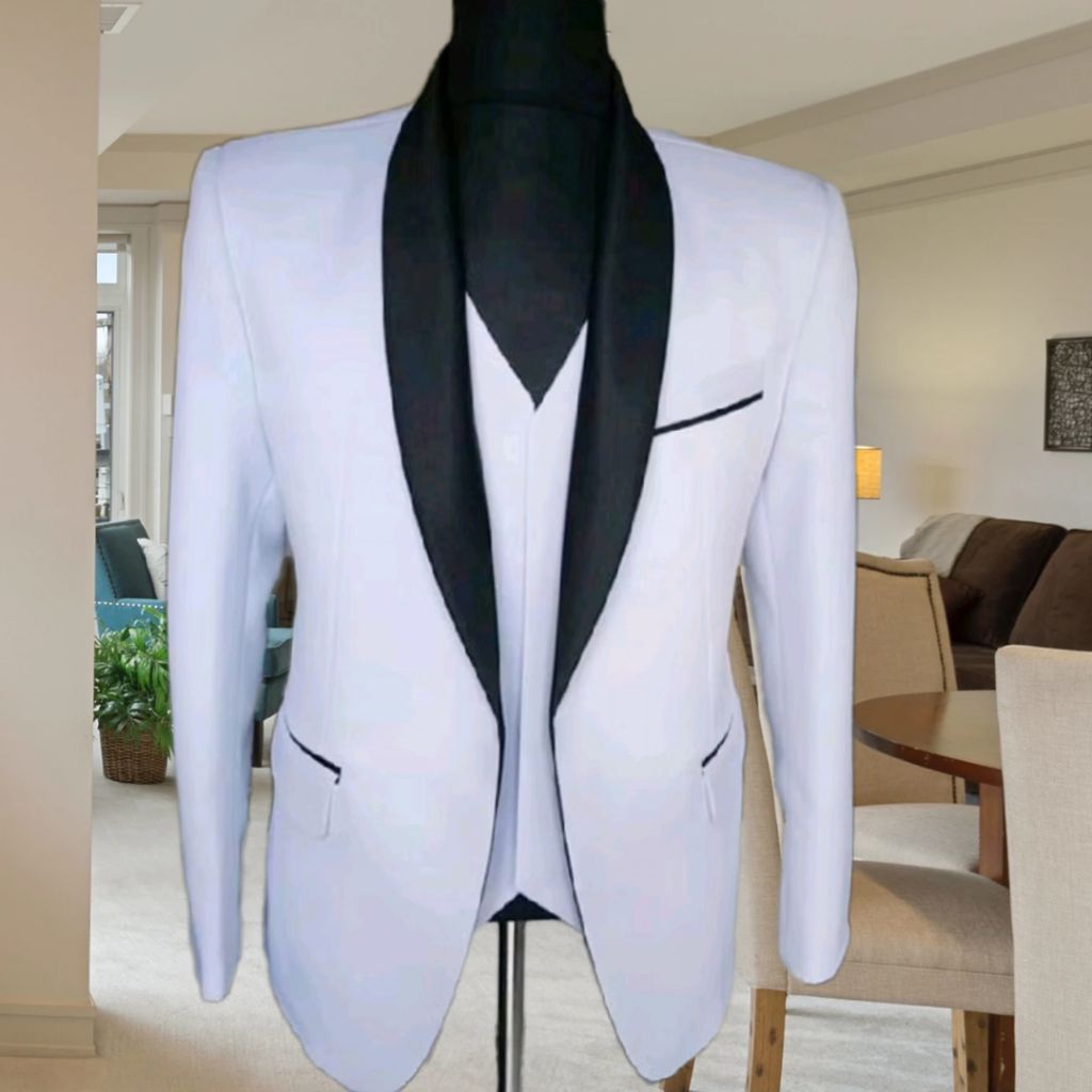 Jual JAS TUXEDO WEDDING PRIA FORMAL PREMIUM LAPEL HITAM | Shopee Indonesia