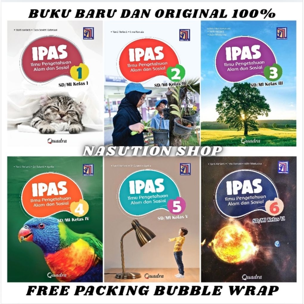 Jual Buku Ipas Kelas 1 2 3 4 5 6 SD/MI Penerbit Quadra Kurikulum ...
