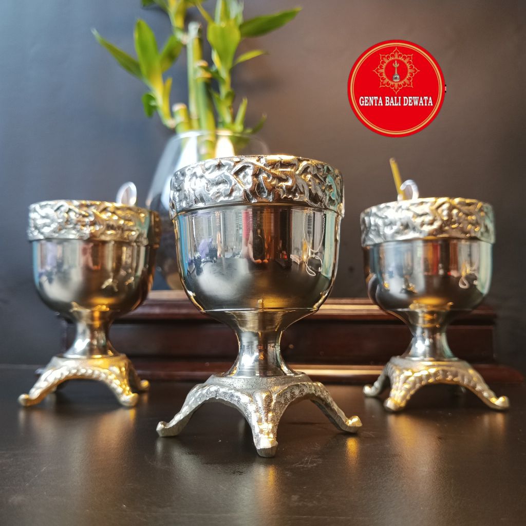 Jual GELAS KUNINGAN / TEMPAT BIJA KUNINGAN / SLOKI KUNINGAN ANTIK ...