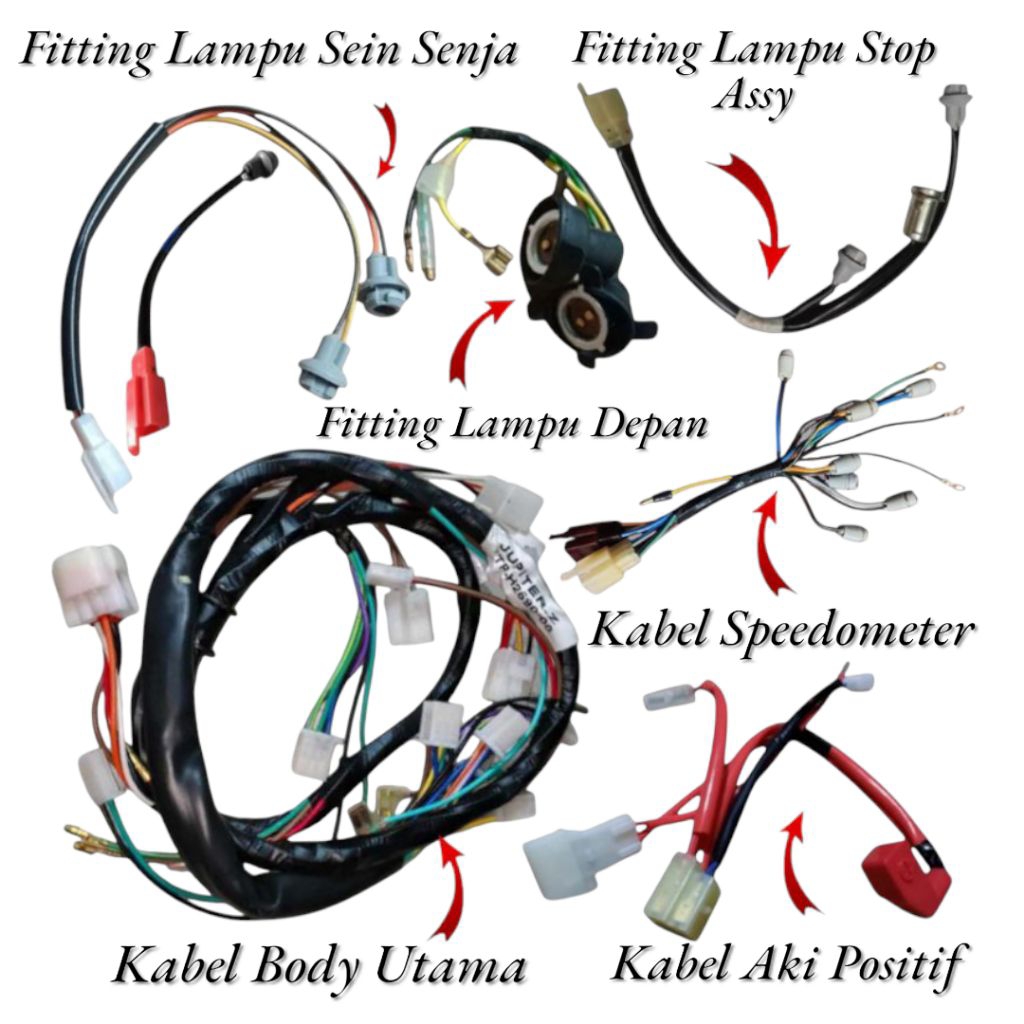 Jual Fullset Kabel Body Yamaha Jupiter Z Burhan 6 Item Set Komplit ...