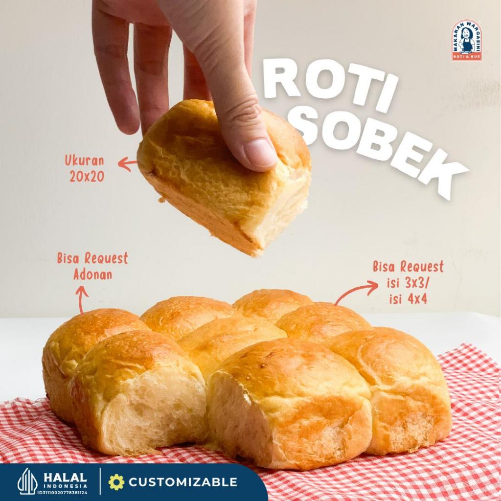 Jual Roti Keset/ Roti Sobek POLOS Viral Jadul| 20x20 | Supplier Roti ...