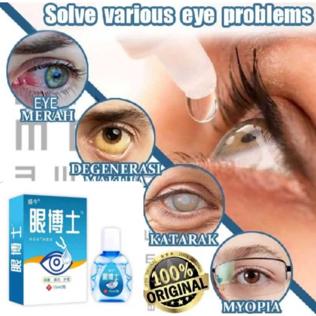 Jual ORIGINAL EYE DROPS Obat Tetes Mata Katarak | Mata Minus | Mata ...
