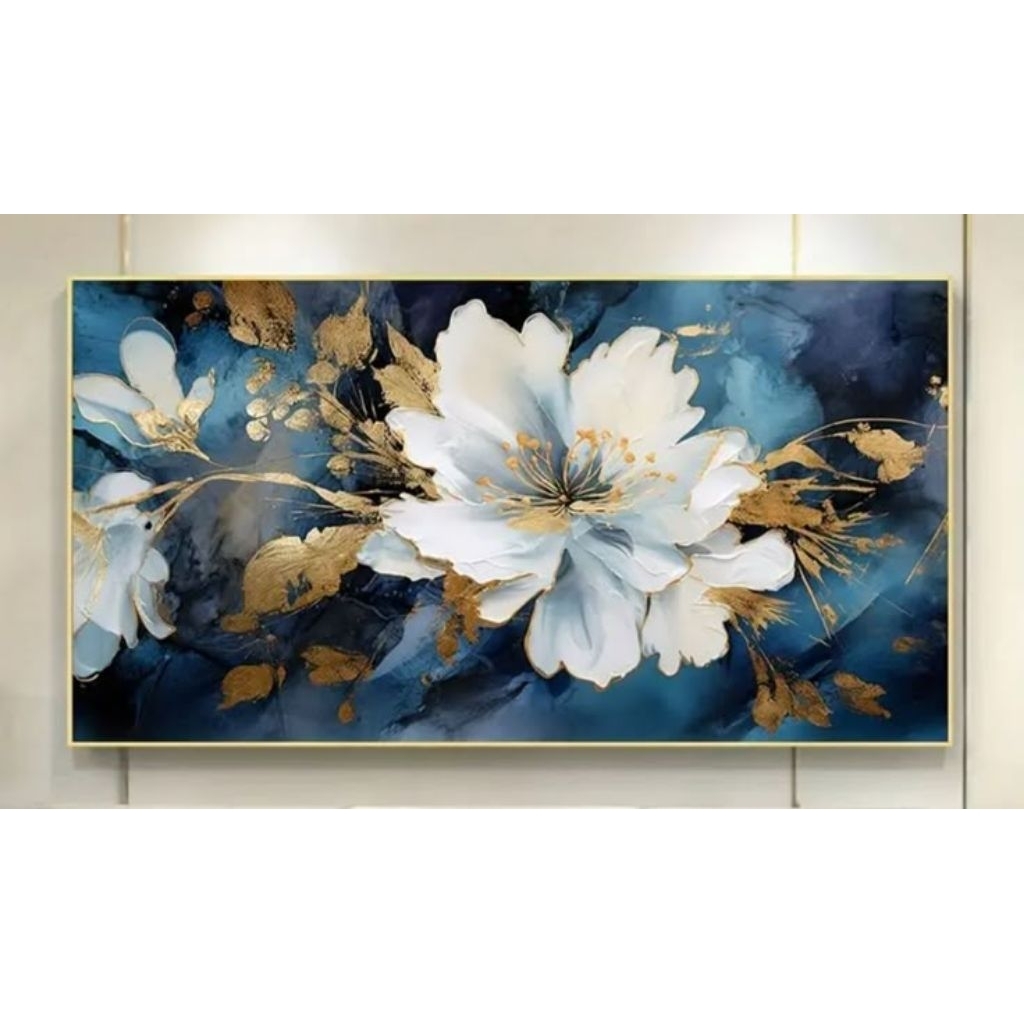 Jual Lukisan interior bunga terkstur 3d timbul modern | Shopee Indonesia