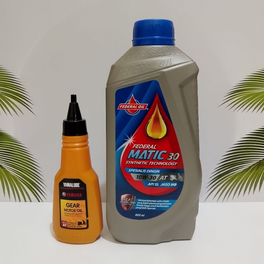 Jual OLI MESIN FEDERAL MATIC SILVER 0,8ML DAN YAMALUBE GIR 100ML OLI ...