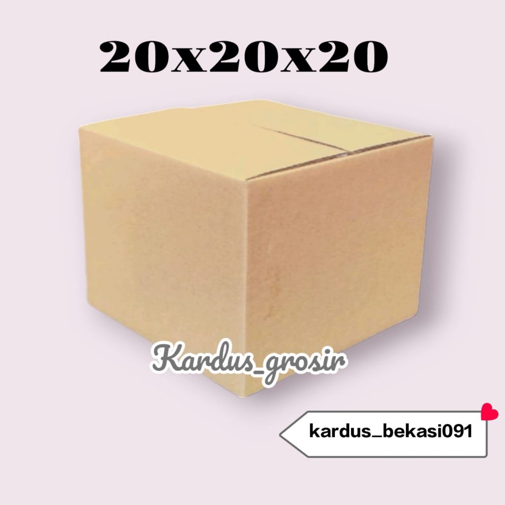 Jual kardus box packing 20x20x20 | Shopee Indonesia