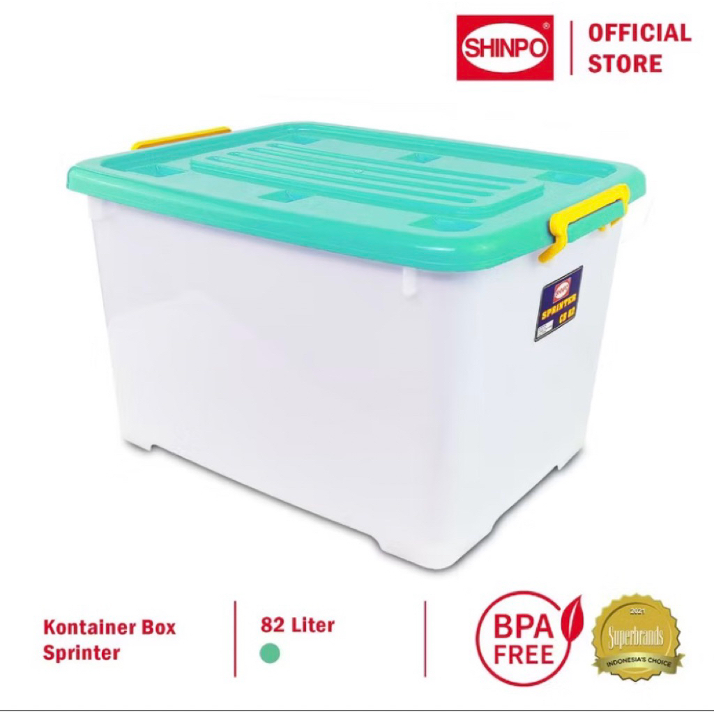 Jual SPRINTER Container Box Dengan Roda Kapasitas 82 Liter Shinpo CB 82 ...