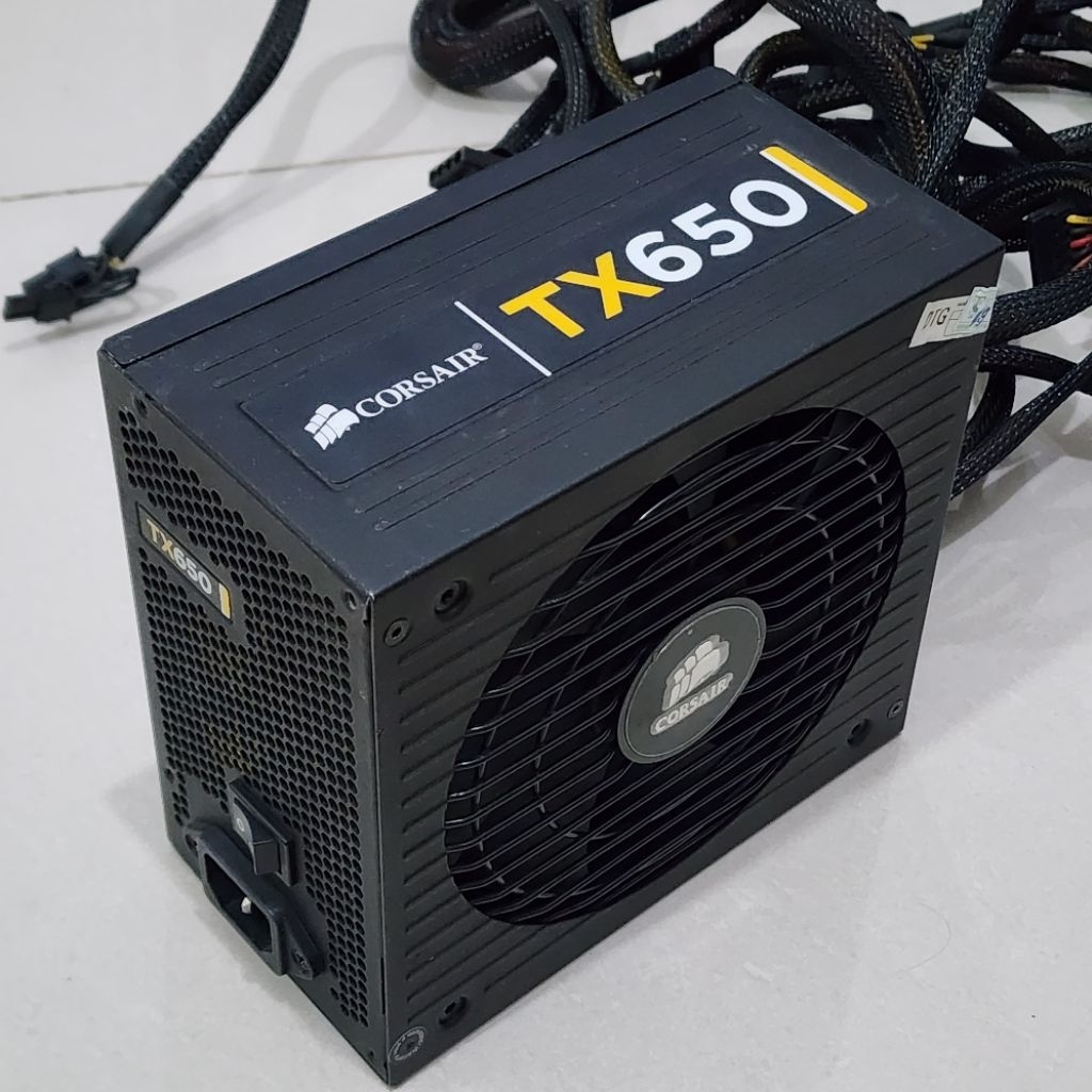 Jual PSU 650w CORSAIR TX650 PSU 650 WATT TX650 PSU CORSAIR TX 650 FULL ...