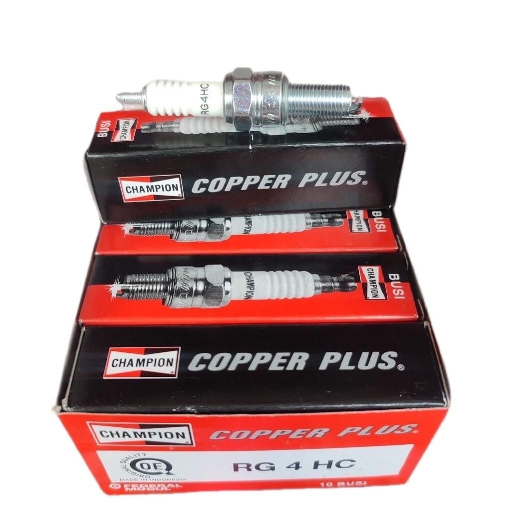 Jual BUSI 10PC CHAMPION RG4HC UNTUK MOTOR KHARISMA BEAT REVO VIXION FU ...
