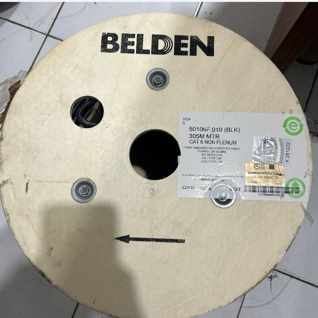 Jual Kabel Belden STP Cat6 50106F 305 Meter Original | Shopee Indonesia