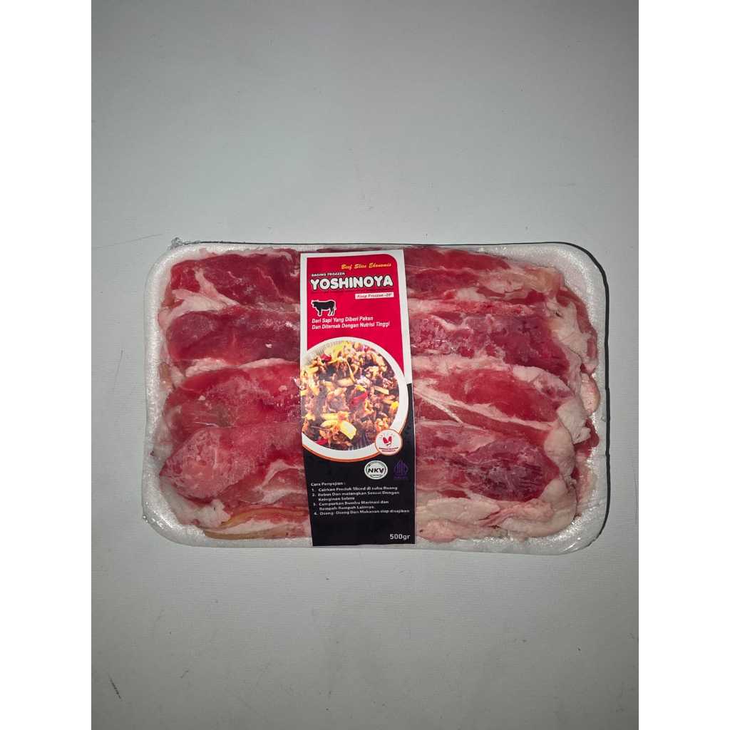 Jual Daging slice ala yoshinoya/Shabu Slice Berlemak 500 Gr | Shopee ...