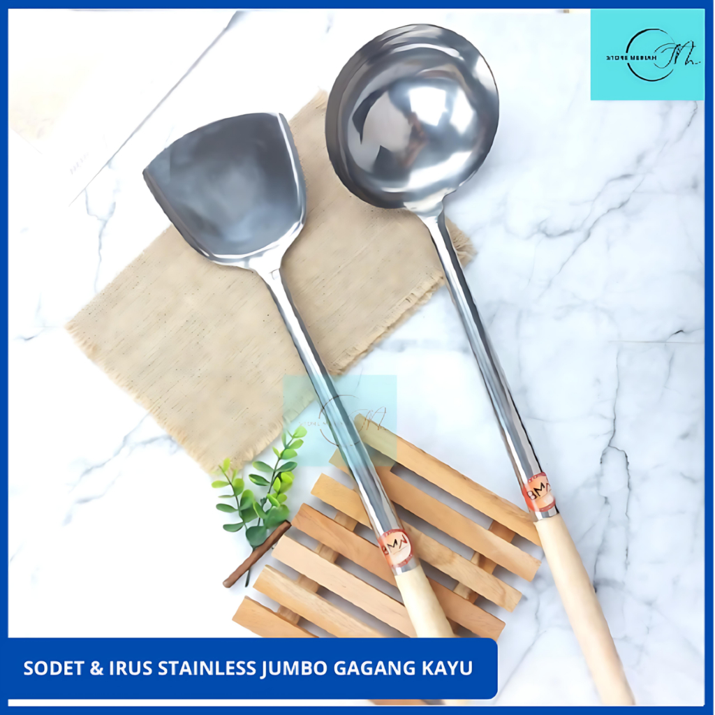 Jual SM Sodet Stainless Steel Jumbo / Spatula Stainless Gagang / Handle ...